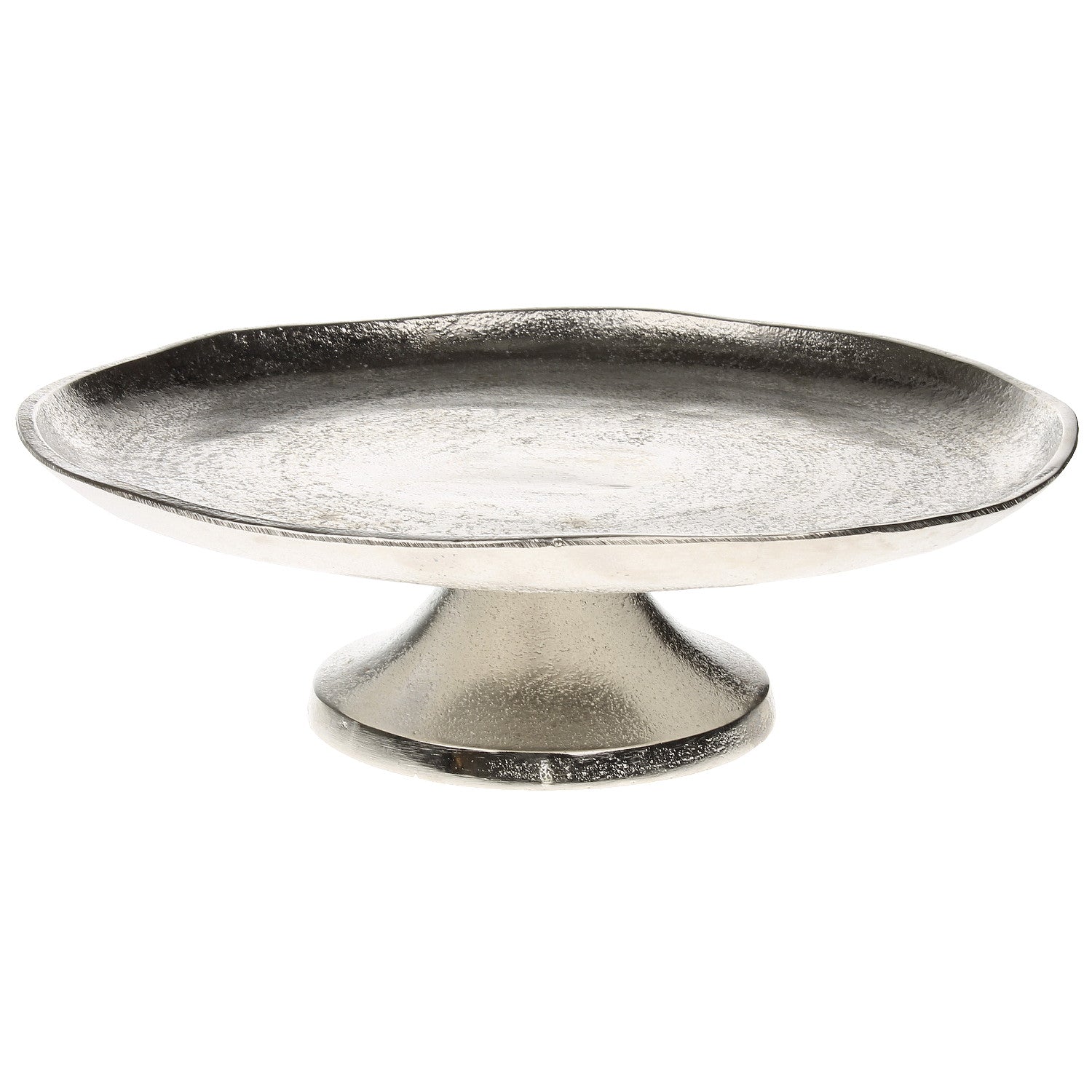 Tablett, silber, rund, Alu – Macosa Home